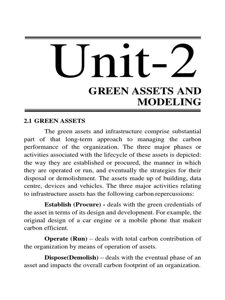 Green Assets Modeling and Their Lifecycles | PDF | Data Center ...