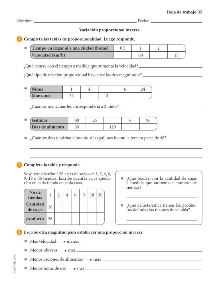 09-06-2021 Hoja de Trabajo 4. Valor Proporcional Inversa | PDF