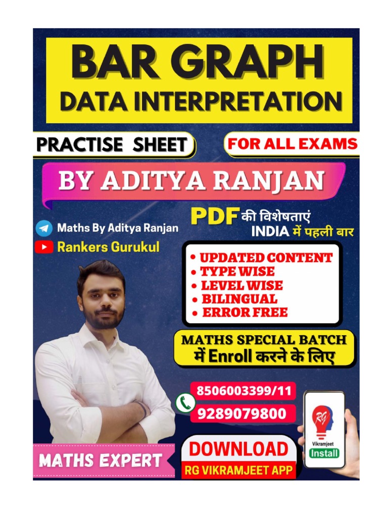 288 Data Interpretation D I MATHEMATICS BAR GRAPH D I PRACTISE SHEET ...