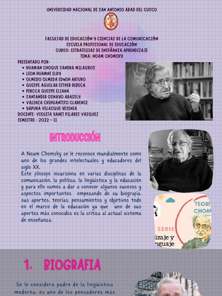 CHOMSKY | PDF | Noam Chomsky | Lingüística