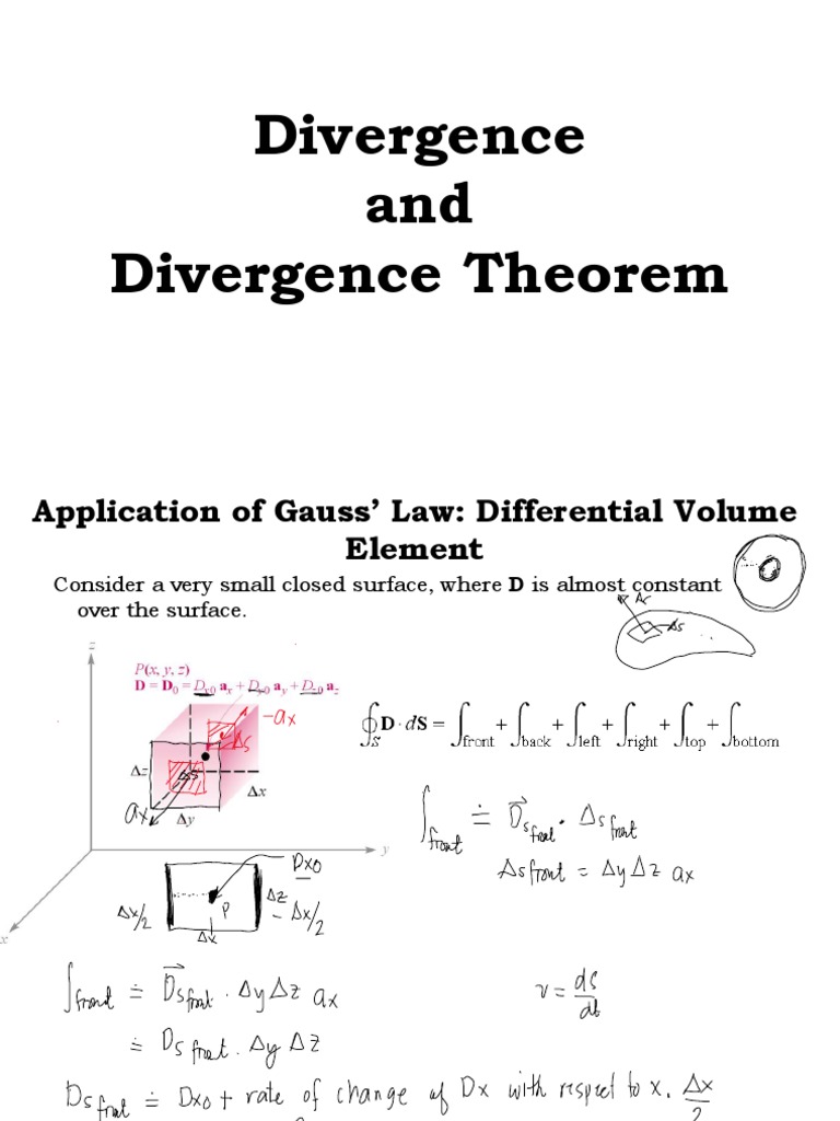 2B Divergence and Divergence Theorem | PDF