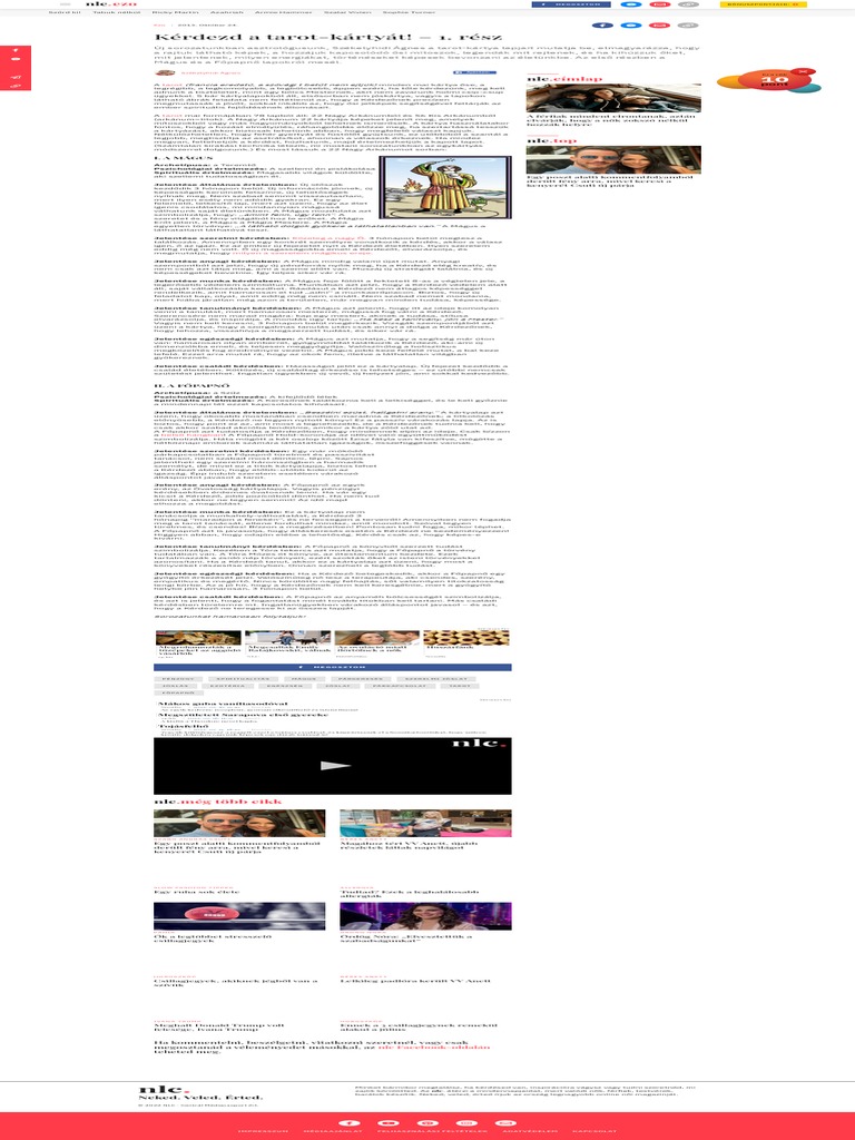 Kérdezd a Tarot-kártyát! – 1. Rész _ Nlc | PDF