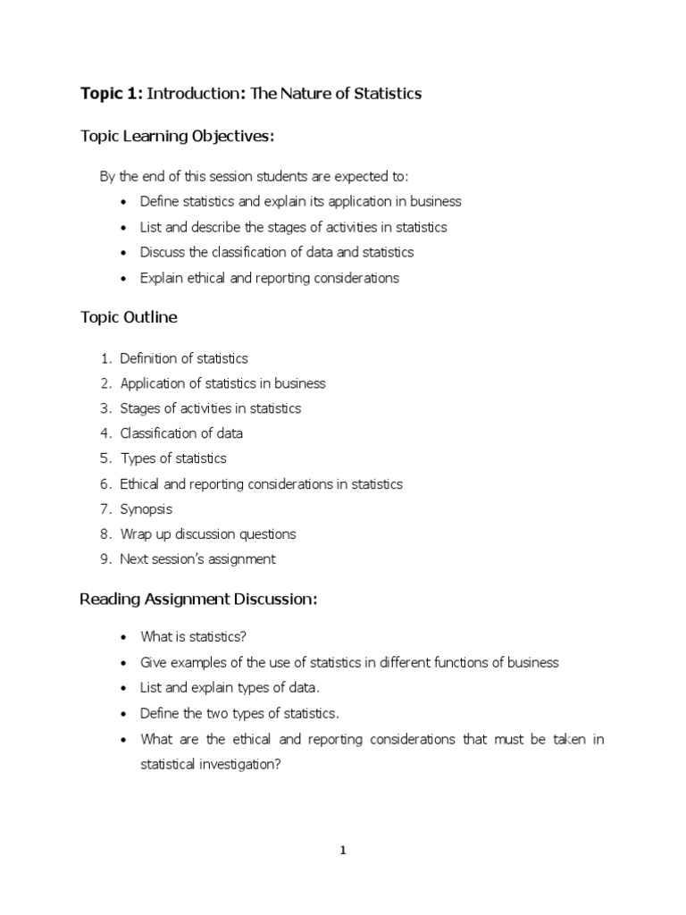 Managerial Statistics-Notes On All Chapter | Download Free PDF ...