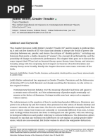 Gender Trouble by Judit Butler | PDF | Gender | Gender Studies