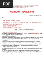 LTI Mindtree Offer Letter | PDF