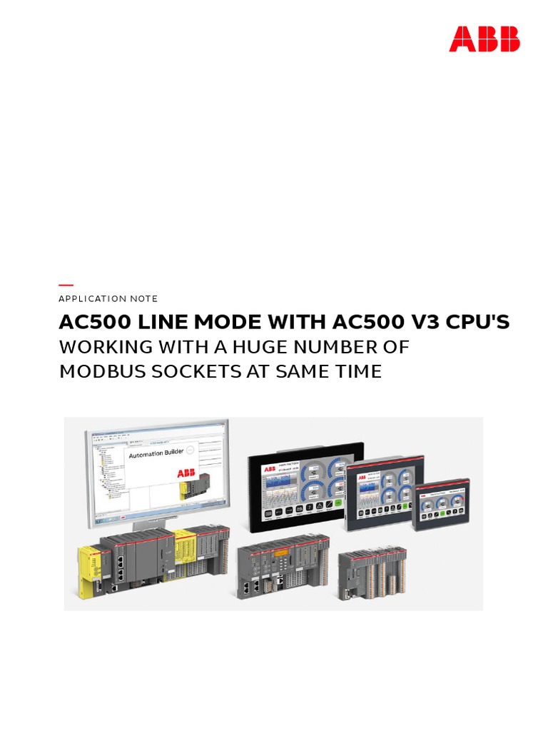 AC500 - Application Note 3ADR010434 | PDF | Network Socket ...