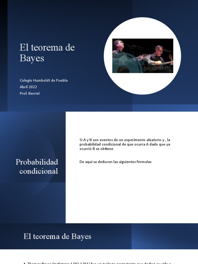 Teorema de Bayes | PDF | Probabilidad | Matemáticas