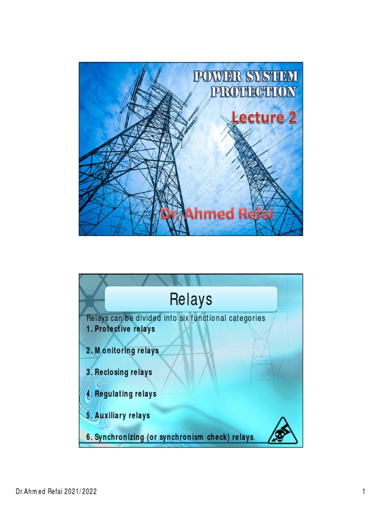 Protection#2 | PDF | Electromagnetic Induction | Relay