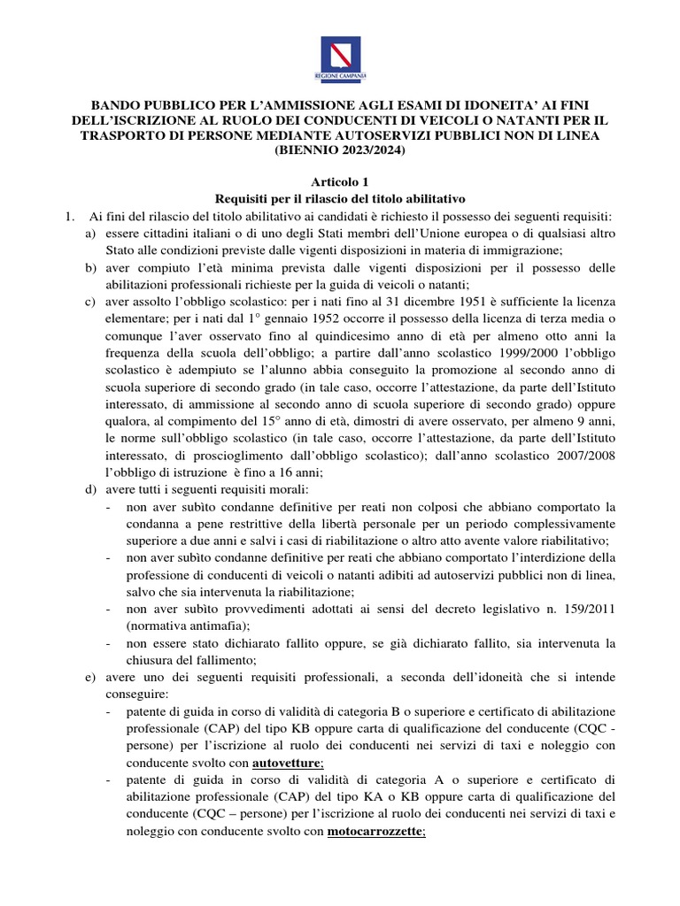 Bando NCC 2023-2024 | PDF