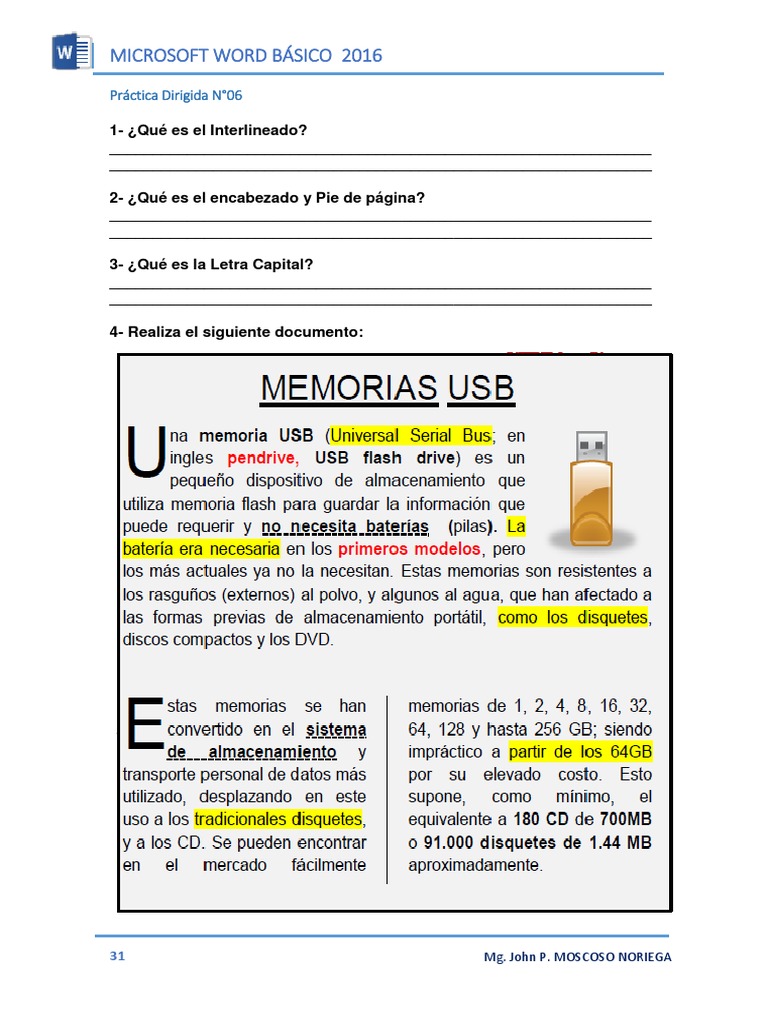 Folleto 3 de Word Informatica | PDF | Hardware de la computadora | Software