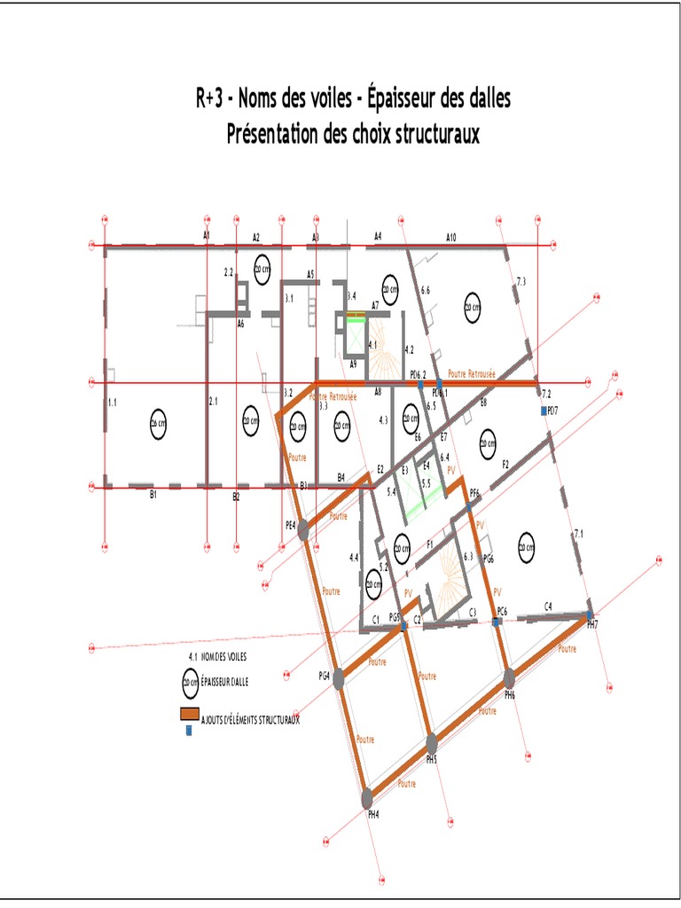 R+3 - Noms - Epaisseurs - Choix Structuraux | PDF | Théorie (échecs ...
