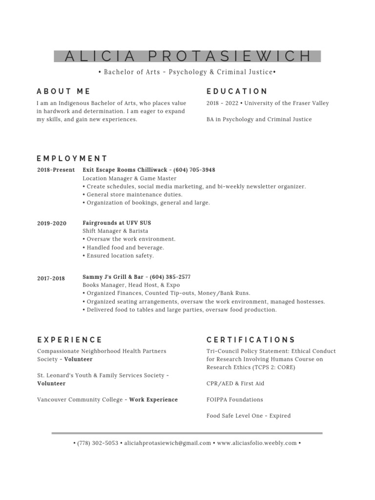 Ahp Resume 2 | PDF