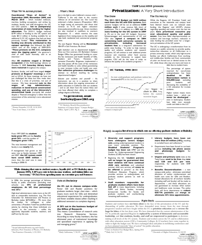 Intro To Privatization Pamphlet | PDF | University Of California ...