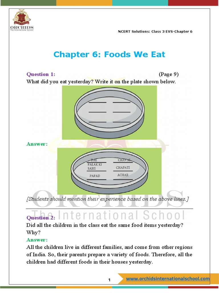 Foods We Eat | PDF | Indian Cuisine | Cooking