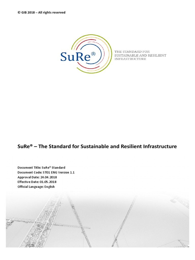 SuRe - The Standard For Sustainable and Resilient Infrastructure | PDF ...