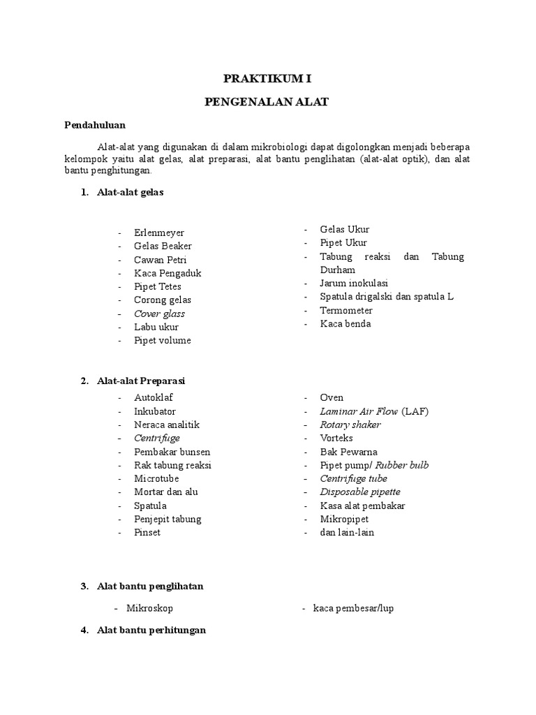 Modul Pengenalan Alat | PDF