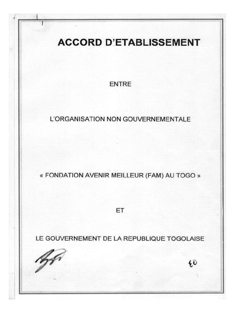 Accord Etablissement | PDF