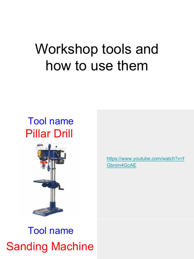 Essential Workshop Tools and How to Use Them | PDF | Tools | Cutting