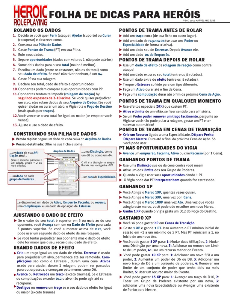 Folha de Dicas | PDF