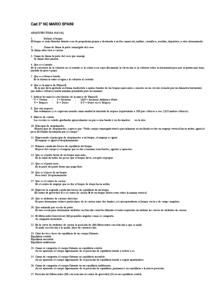 Arquitectura Naval | PDF | Física Aplicada e Interdisciplinaria | Buques