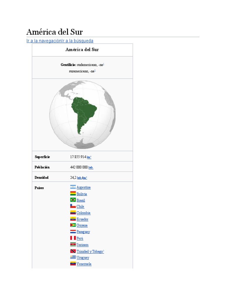 Historia y Geografía de Sudamérica | PDF | América del Sur | Américas