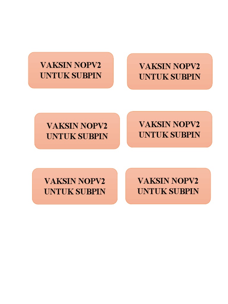 Vaksin NOPV2 untuk SubPIN | PDF