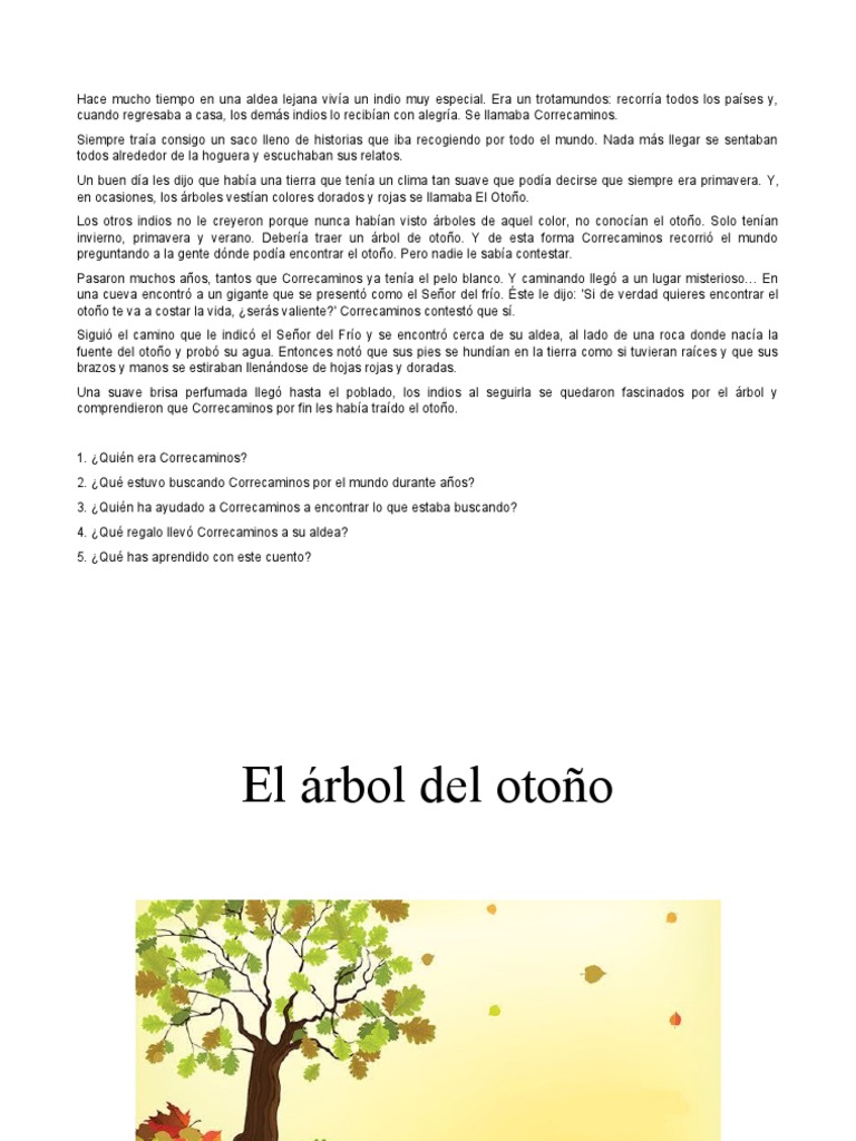 El Arbol Del Otoño | PDF