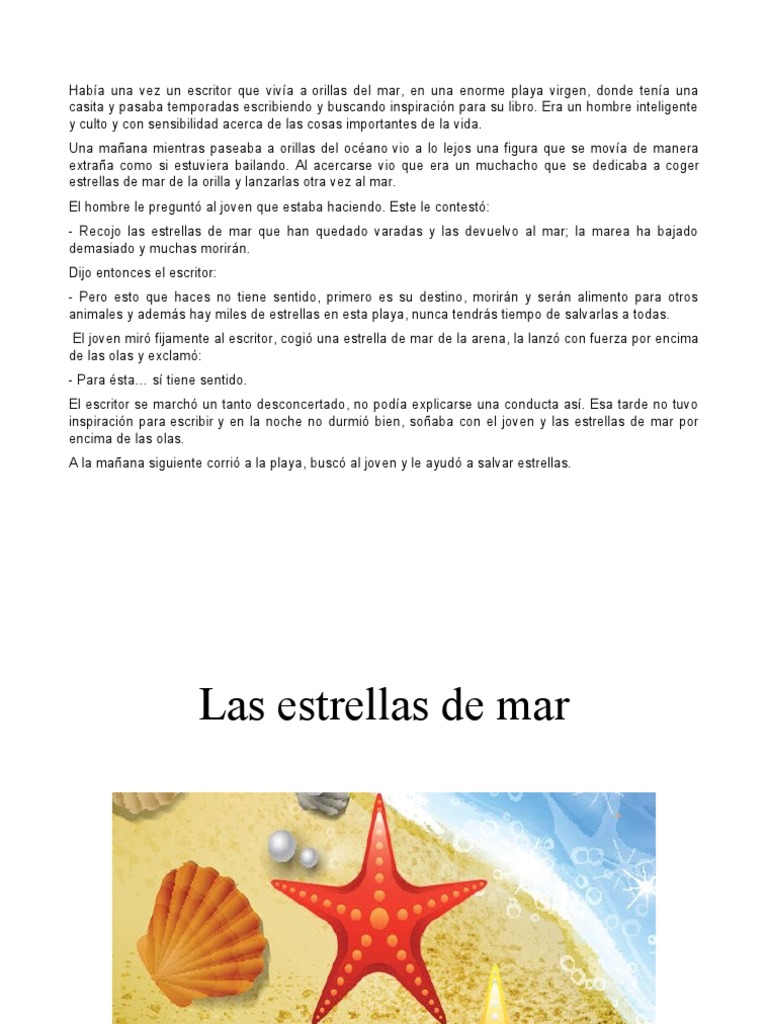 Las Estrellas de Mar | PDF