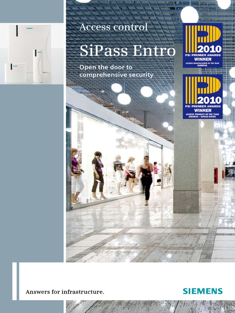 SiPass Entro 6.5 2010 | PDF | Access Control | Digital Video Recorder