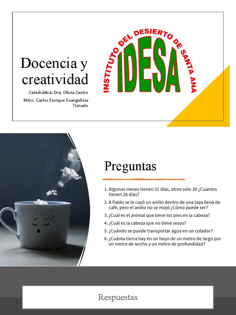 Docencia y Creatividad | PDF | Aprendizaje | Enseñando