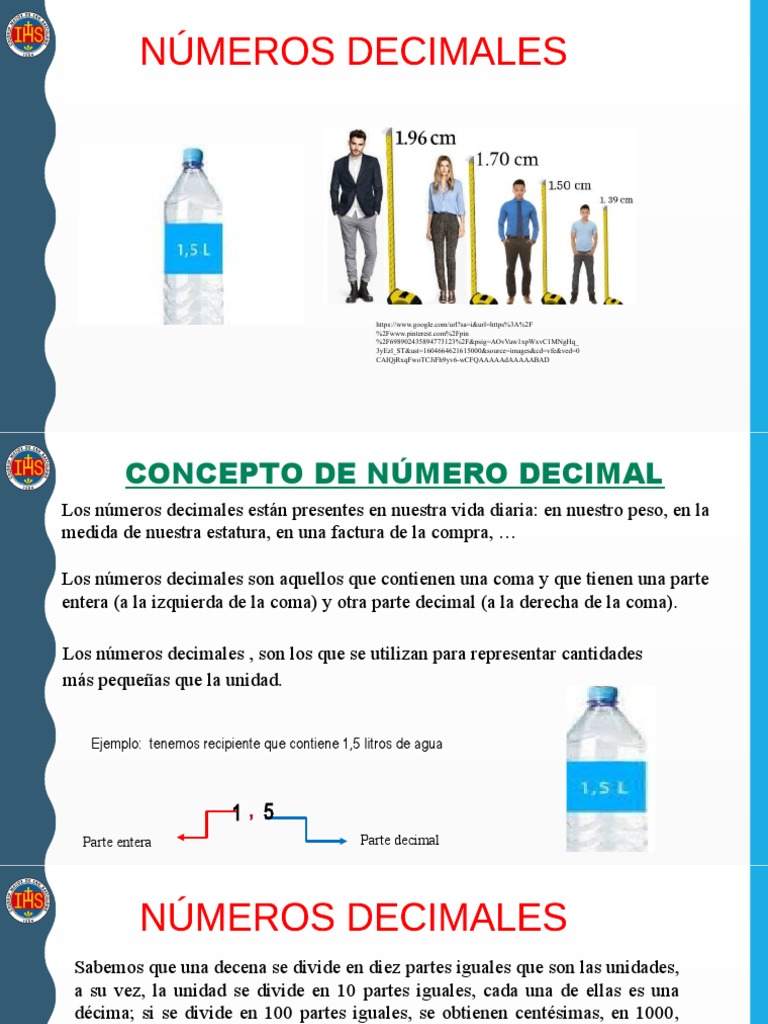 Números Decimales | PDF | Decimal | Lexicología