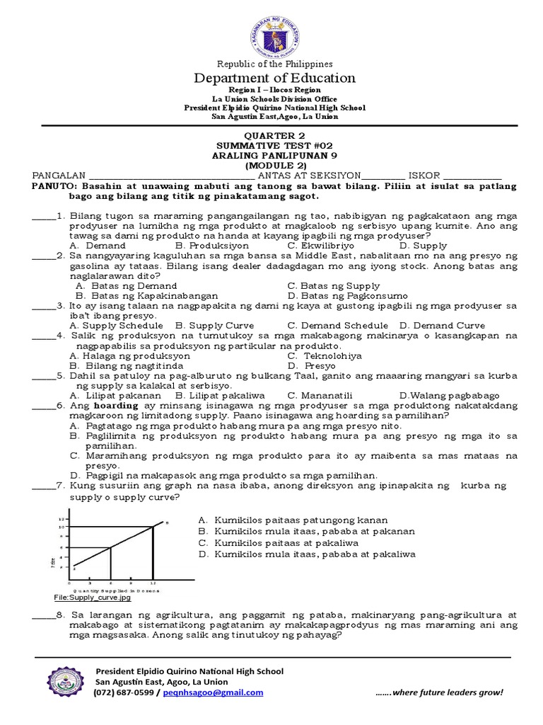 Department of Education: Republic of The Philippines | PDF