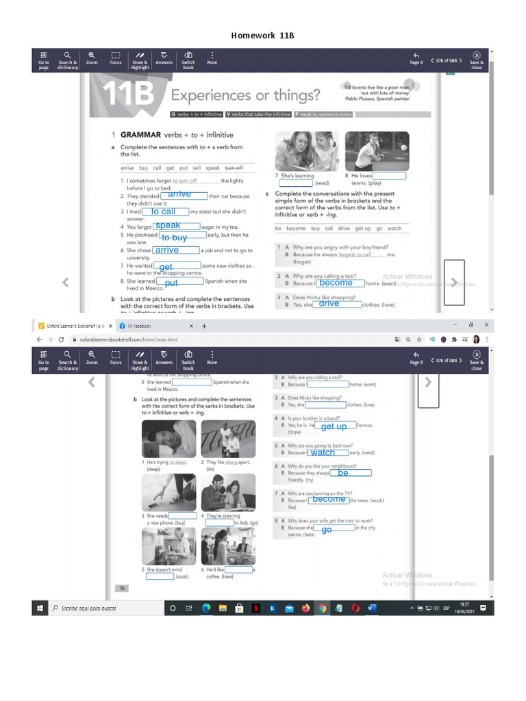 Workbook 11B Glori | PDF