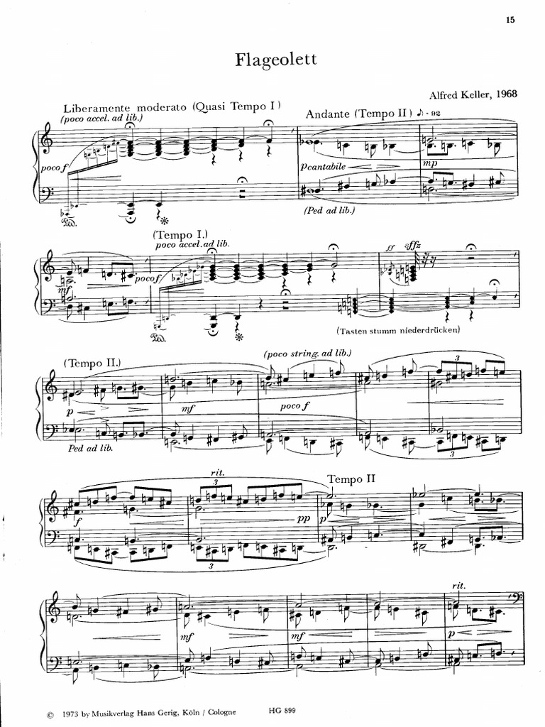 Alfred Keller - Flageolett | PDF