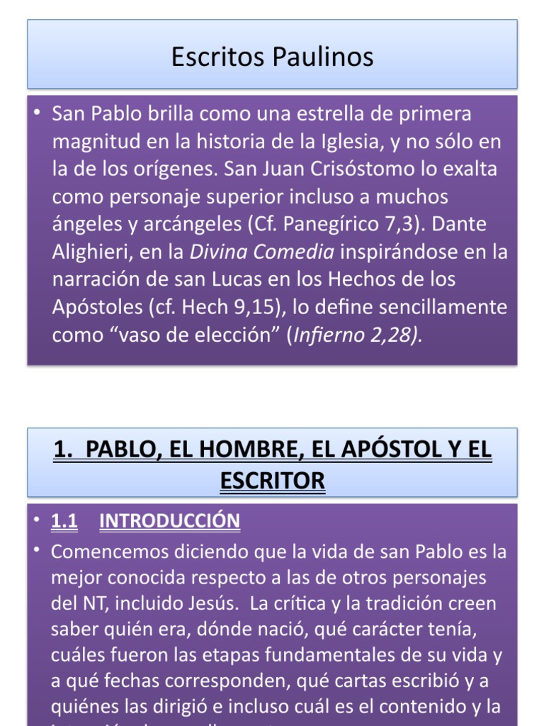 Perfil de un apóstol: San Pablo, su vida y sus escritos | PDF | Pablo el apóstol | Bernabé