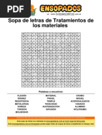 Sopa de Letras de Estados de Agregacion de La Materia | PDF
