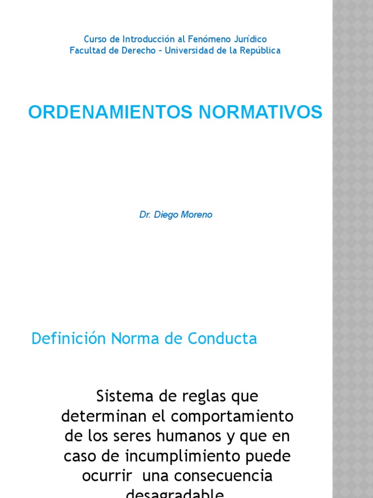 Normas de Conducta: Tipos y Caracteres | PDF
