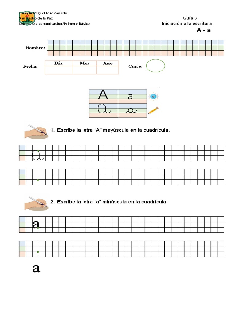 Escritura Guia 1 | PDF