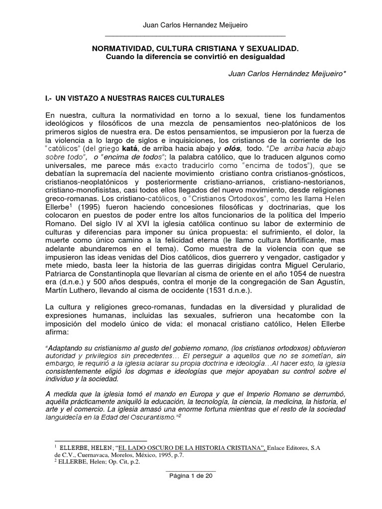 Cultura Cristiana y Sexualidad | PDF | Monasterio | Estoicismo
