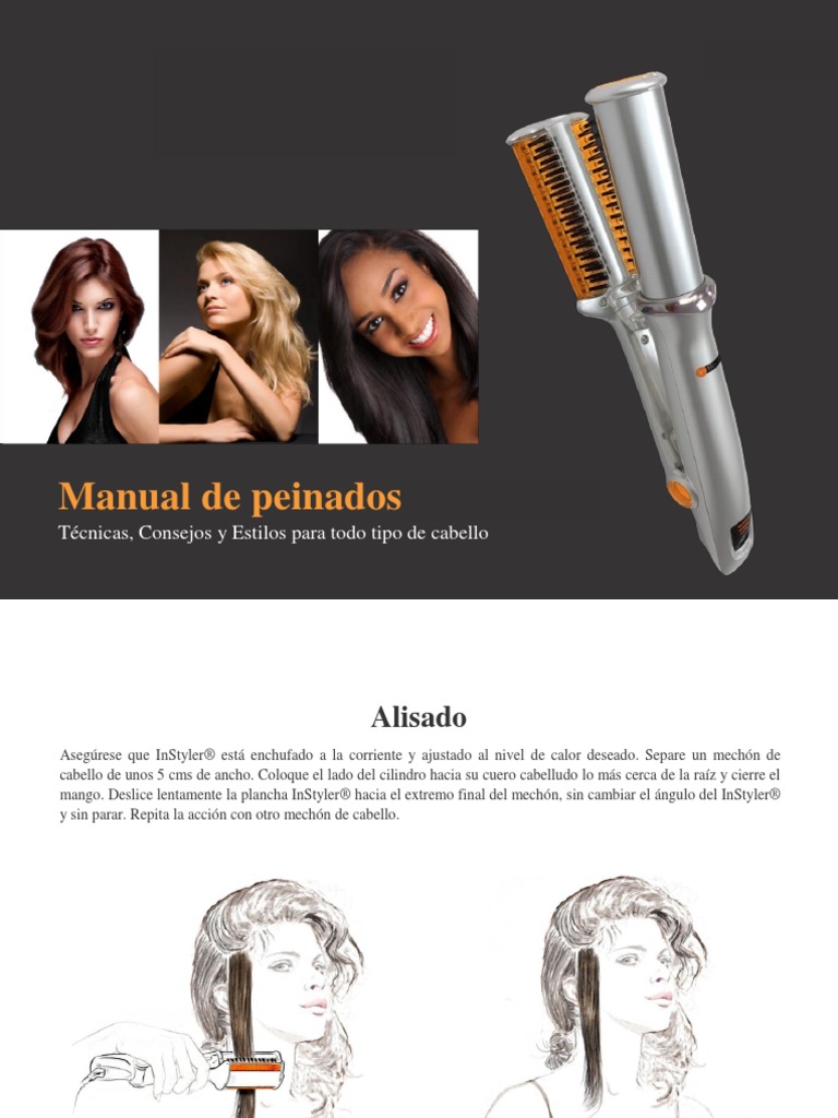 Manual de Peinados: Técnicas, Consejos y Estilos para Todo Tipo de Cabello | PDF | Pelo