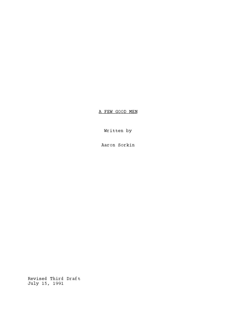 A Few Good Men 1992 | PDF