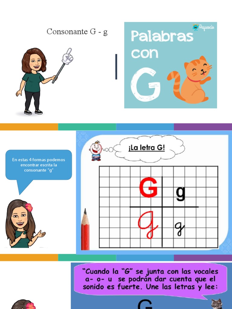 Actividades con la Consonante G | PDF