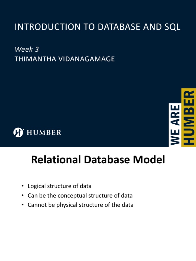 Introduction-to-Database-and-SQL-Week 03-Fall-2022 | PDF | Relational ...