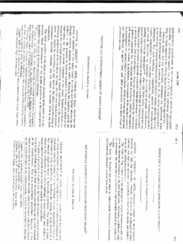 Mattock, Rotational Capacity of RC Beams | PDF