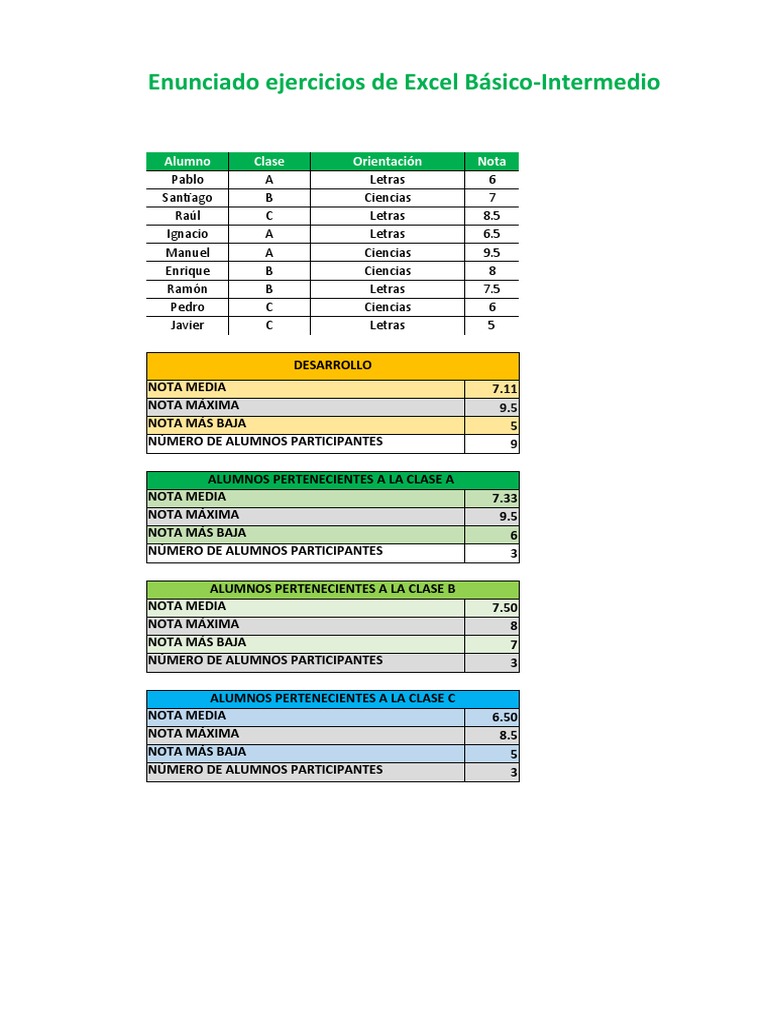 Anexo3 - Excel Basico Intermedio | PDF