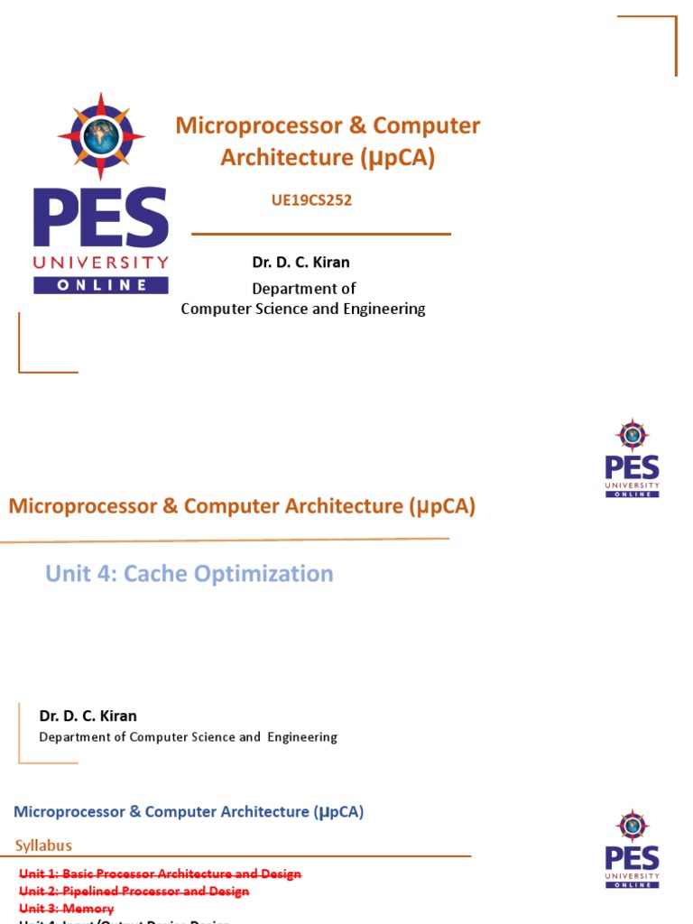 UE19CS252 | PDF | Cpu Cache | Central Processing Unit