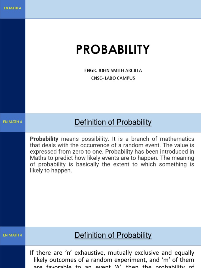 2.-PROBABILITY Assessment | Download Free PDF | Probability | Mathematics