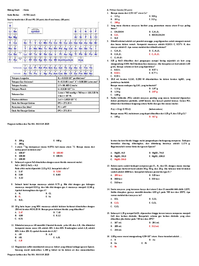 SOAL Test PAKET 1 LATIHAN DAN TES JARAK | PDF