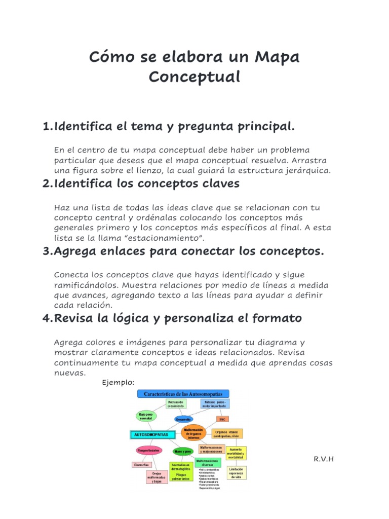 Cómo Se Elabora Un Mapa Conceptual | PDF