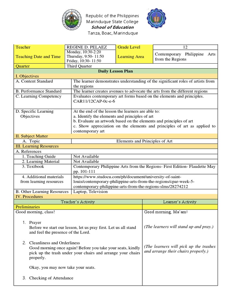 Evaluating Art Elements and Principles | PDF | Composition (Visual Arts) | Shape